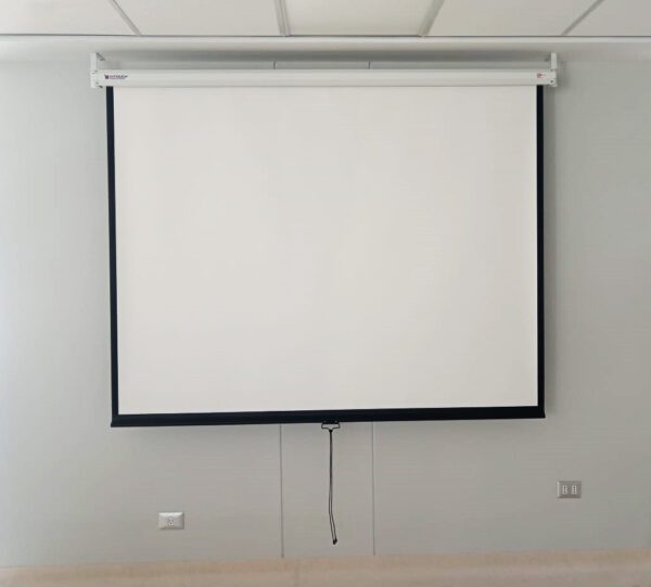 ECRAN MANUAL RETRACTIL 1.50 X1.50 METROS MARCA INTOUCH - Pizarra ...